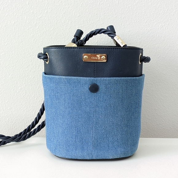 Chloe | Bags | Chloe Denim Small Key Bucket Bag | Poshmark